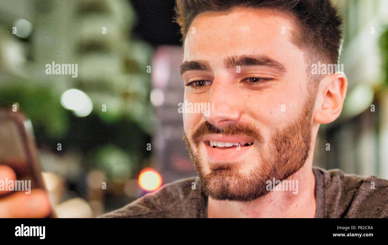 Attractive young man caucasian outside hi-res stock photography and ...