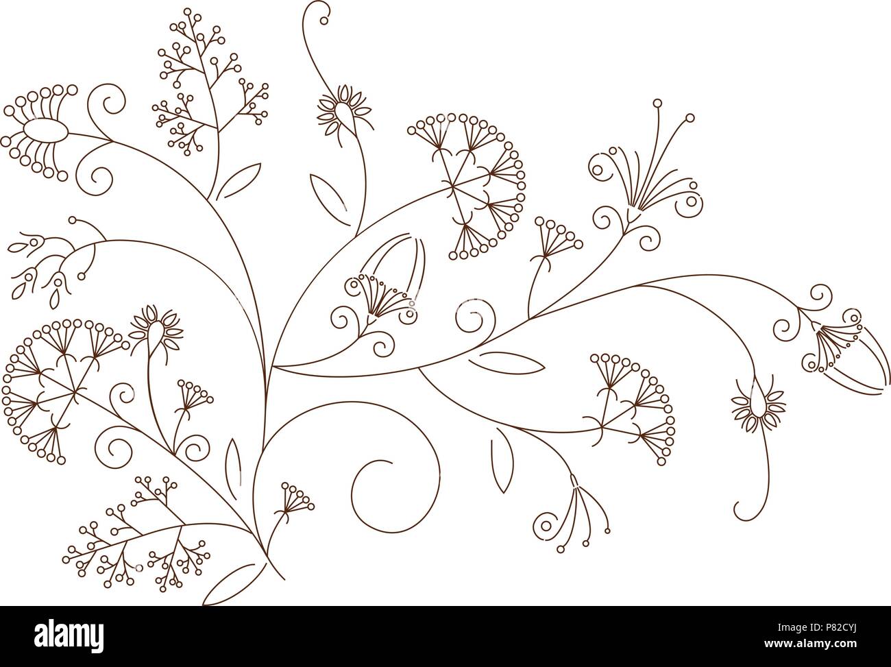 Ornament print panel Stock Vector Images - Alamy