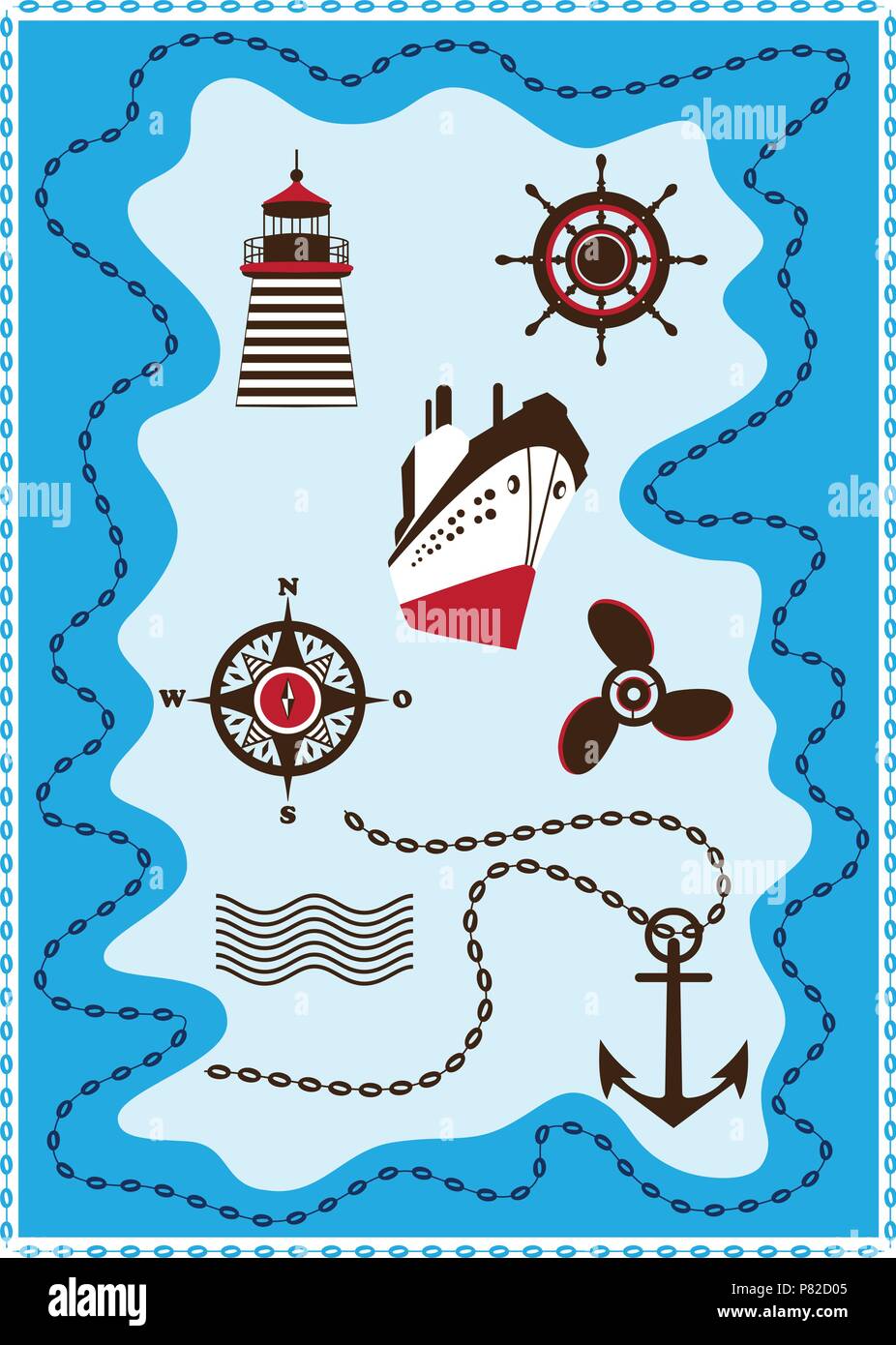 Sea Icons High Resolution Stock Photography and Images - Alamy