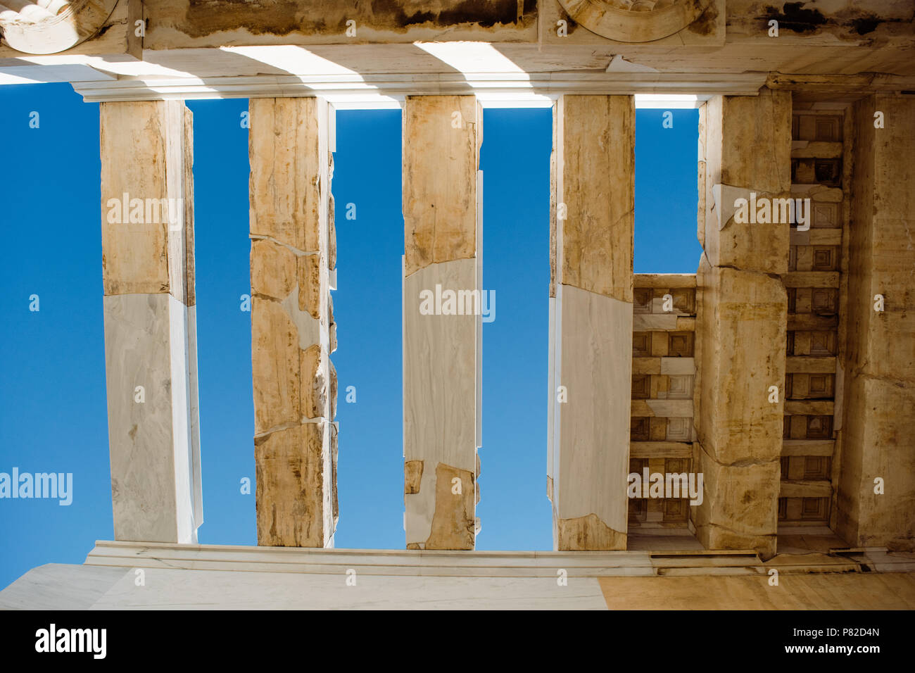 Details of Parthenon Temple, Acropolis, UNESCO World Heritage Site ...