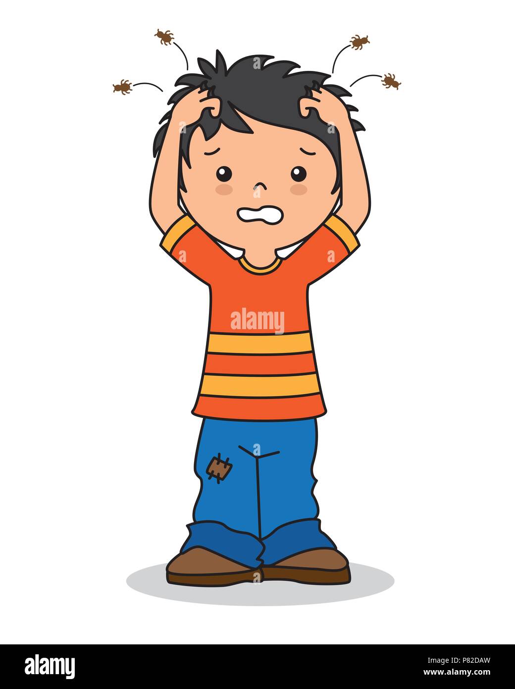 Head Lice Cut Out Stock Images & Pictures - Alamy