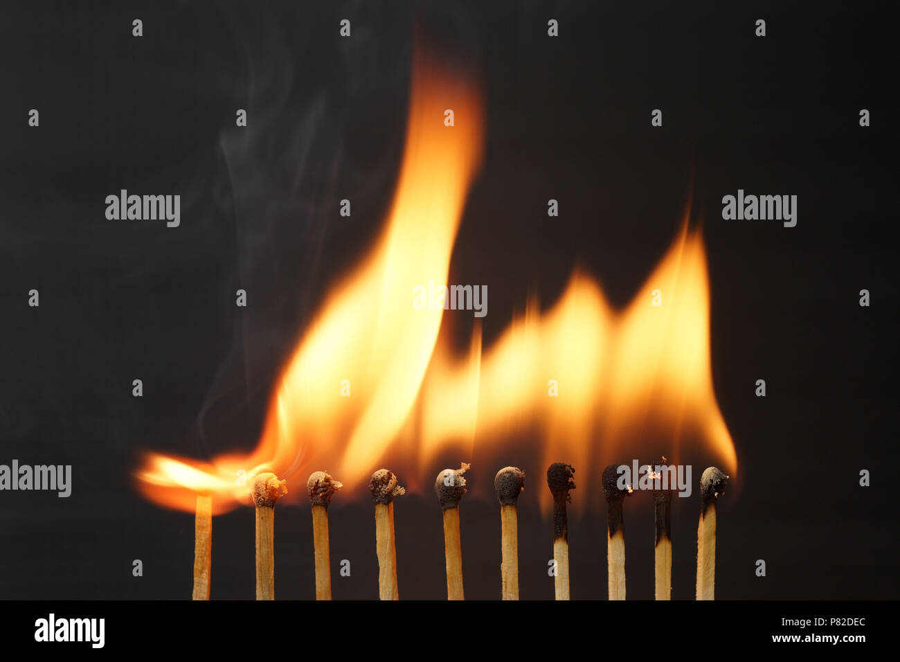 Burning matches isolated hi-res stock photography and images - Alamy