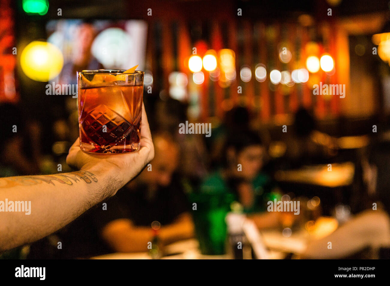 Hands bartender hi-res stock photography and images - Alamy