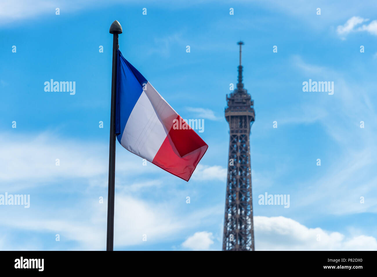 Waving french flag hi-res stock photography and images - Alamy