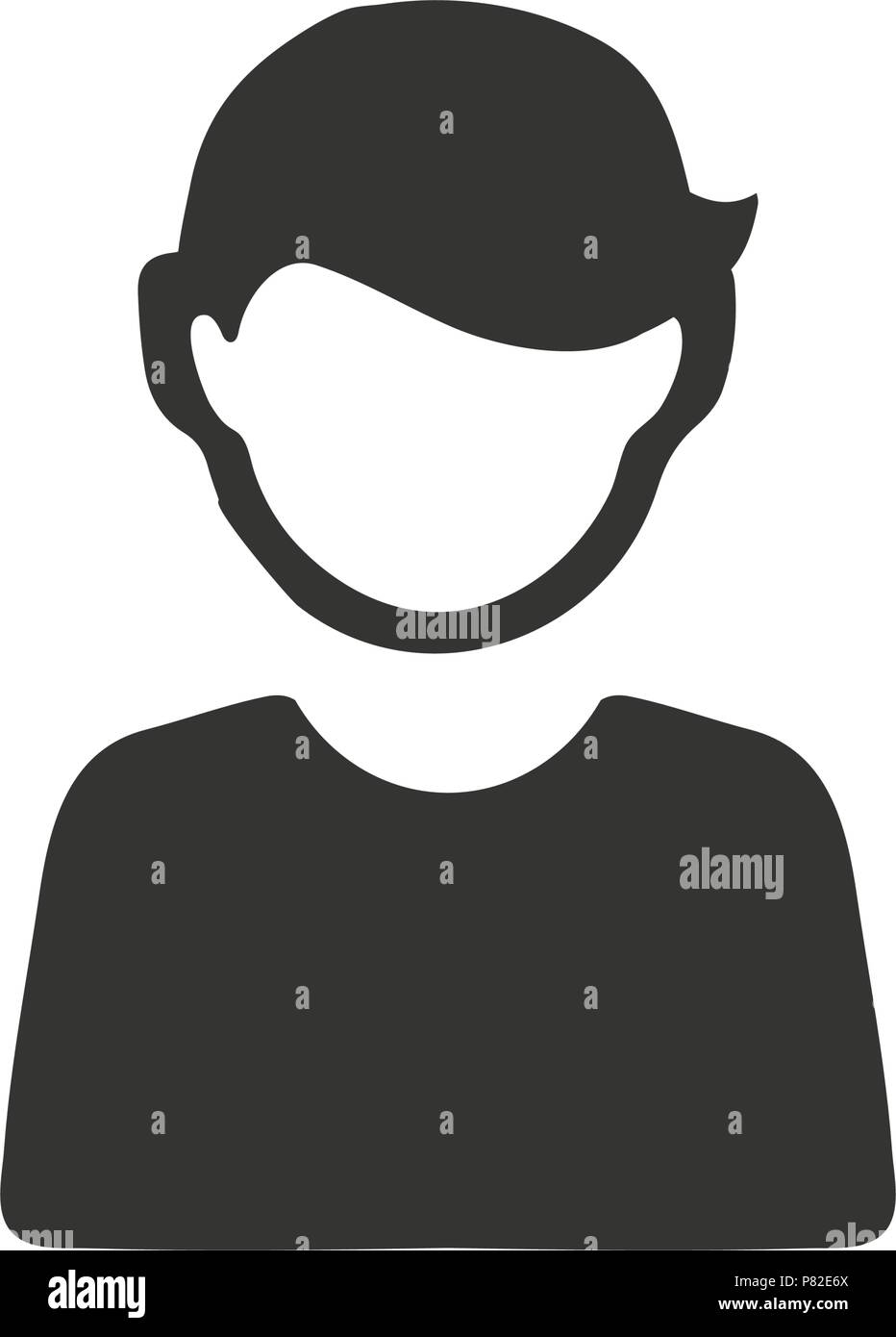 Beautiful, Meticulously Designed Boy, Teenager Icon Stock Vector Image ...