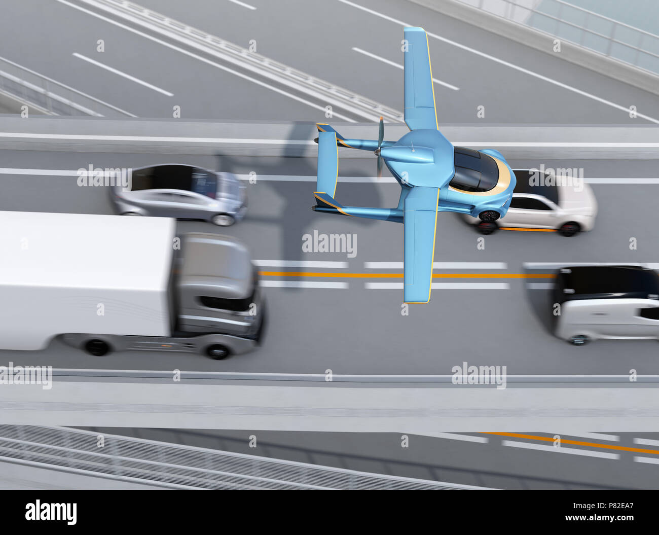 Flying car futuristic hi-res stock photography and images - Alamy