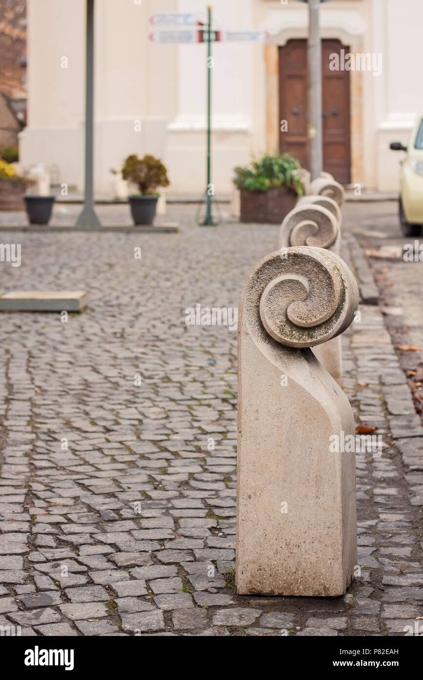 Concrete bollards hi-res stock photography and images - Alamy