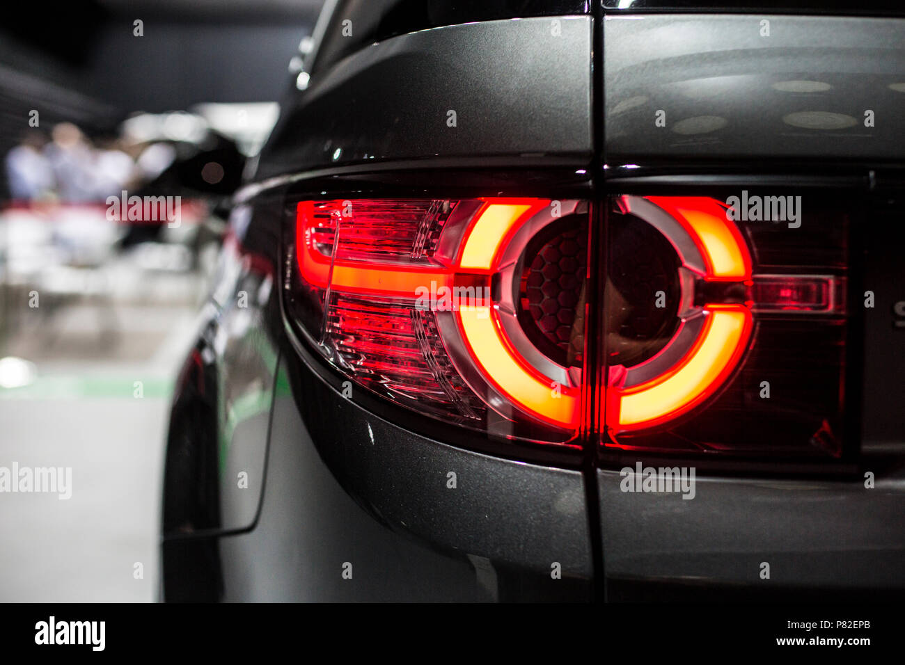 Rear stop light of modern car with led Stock Photo - Alamy