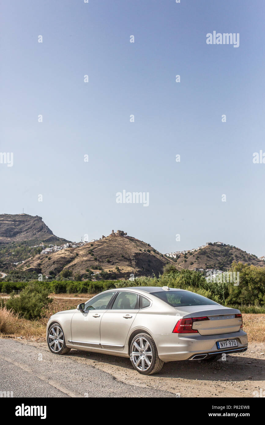 Spain, Campamento June 16 2016 Volvo S90 on mountain background TEST ...