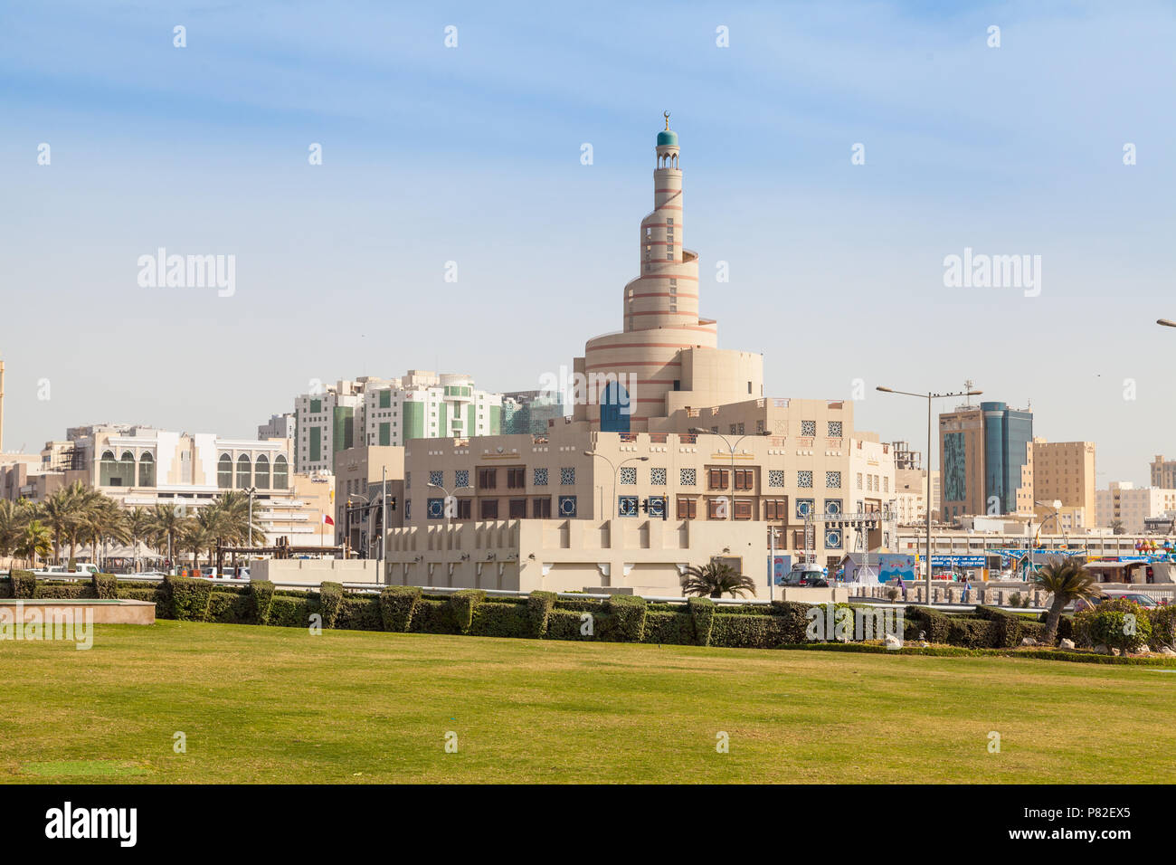 Spiral Mosque, Doha, Qatar Stock Photo - Alamy