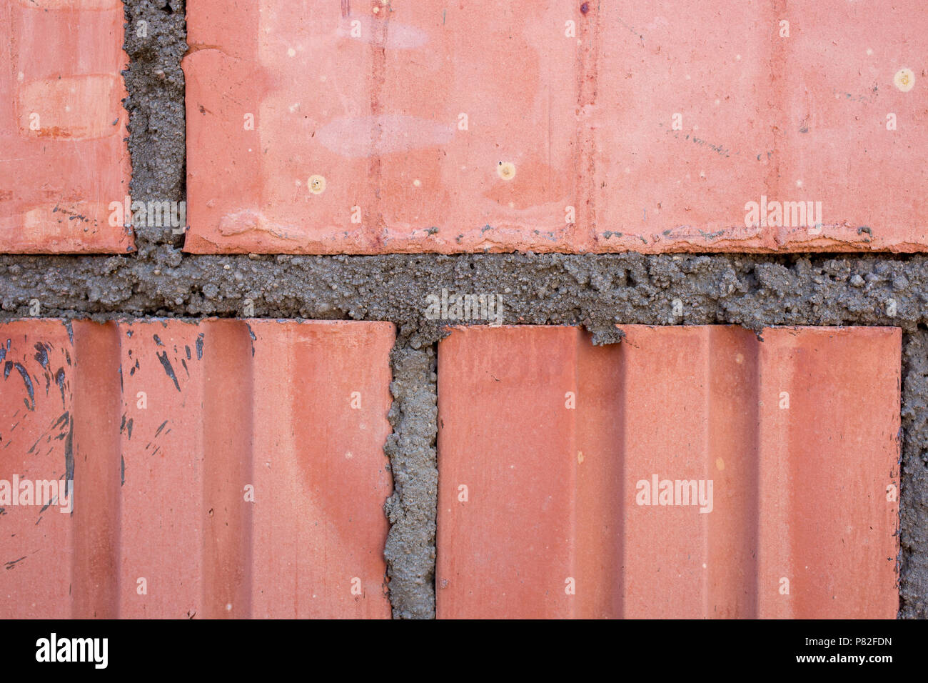 Close-up shot of Brick wall pattern texture background Stock Photo - Alamy
