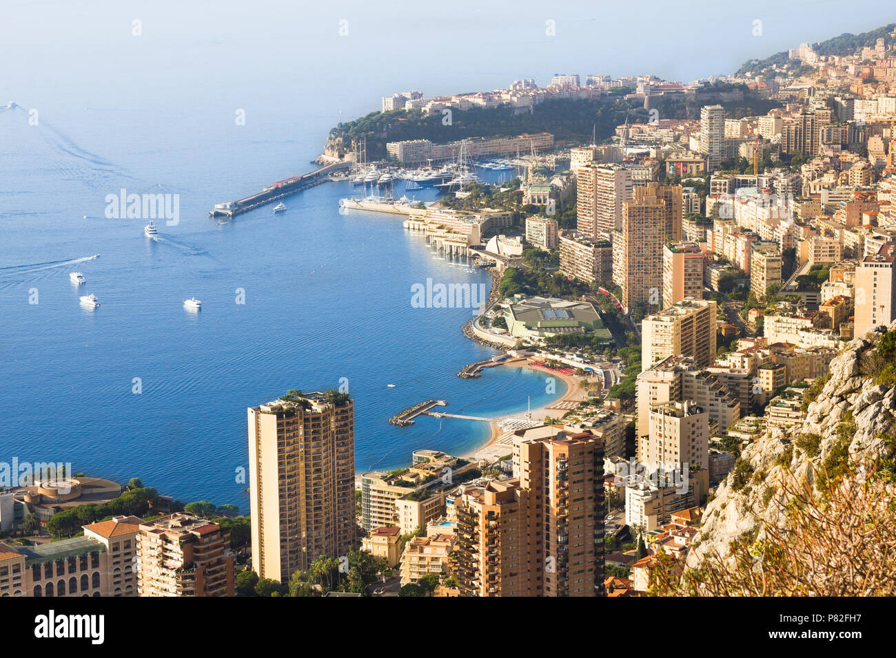 The coast of Monaco Stock Photo - Alamy