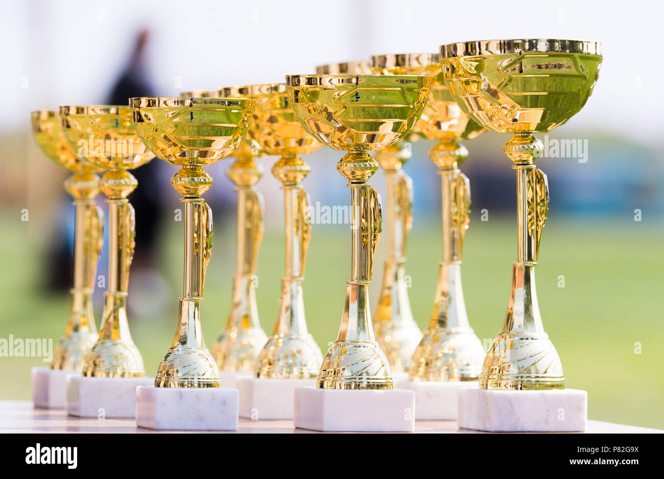 Celebration winners cups hi-res stock photography and images - Alamy
