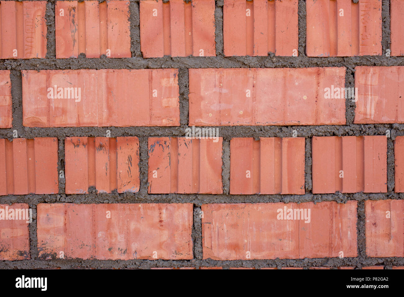 Brick wall macro pattern texture background Stock Photo - Alamy