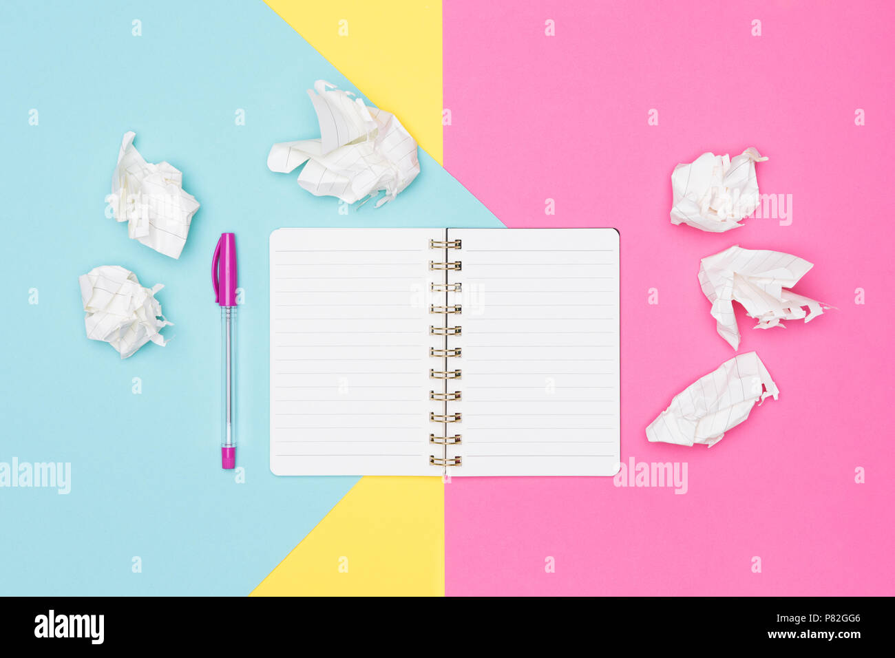 Crumpled paper desk hi-res stock photography and images - Alamy