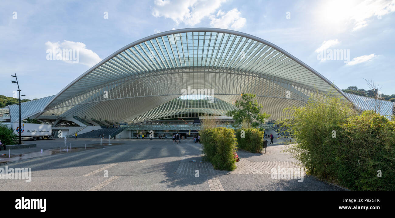 Liege Guillemins Station in Belgium, Architect Santiago Calatrava Stock ...