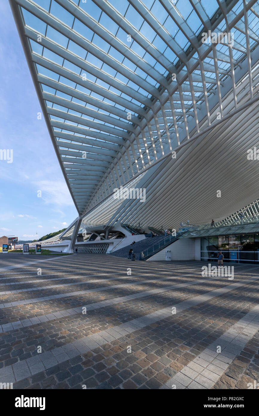 Liege Guillemins Station in Belgium, Architect Santiago Calatrava Stock ...