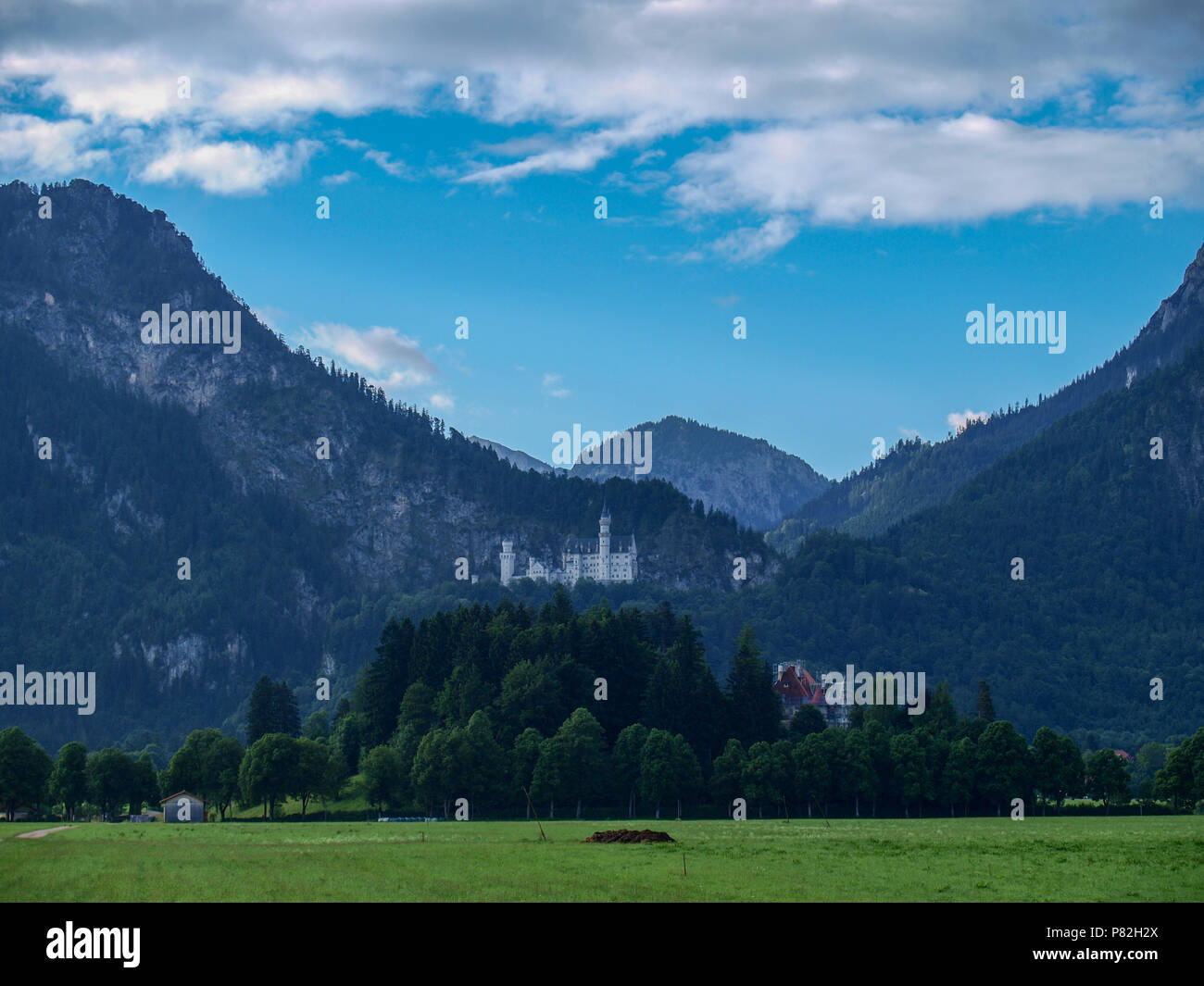 Fussen castle lake valley church europe germany austria Vienna Bavaria ...