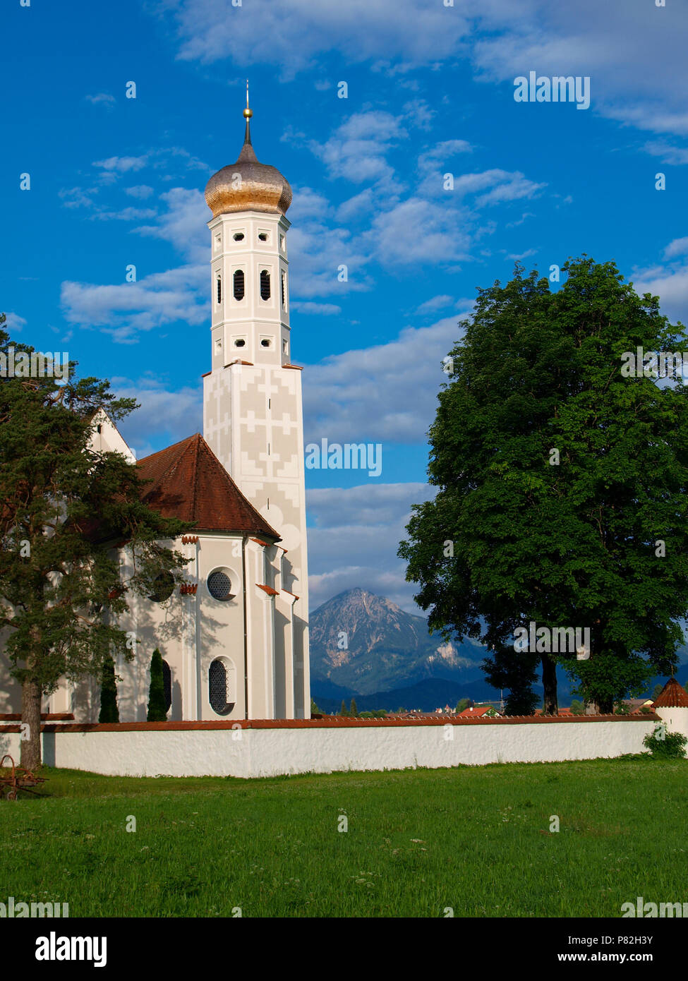 Fussen castle lake valley church europe germany austria Vienna Bavaria ...