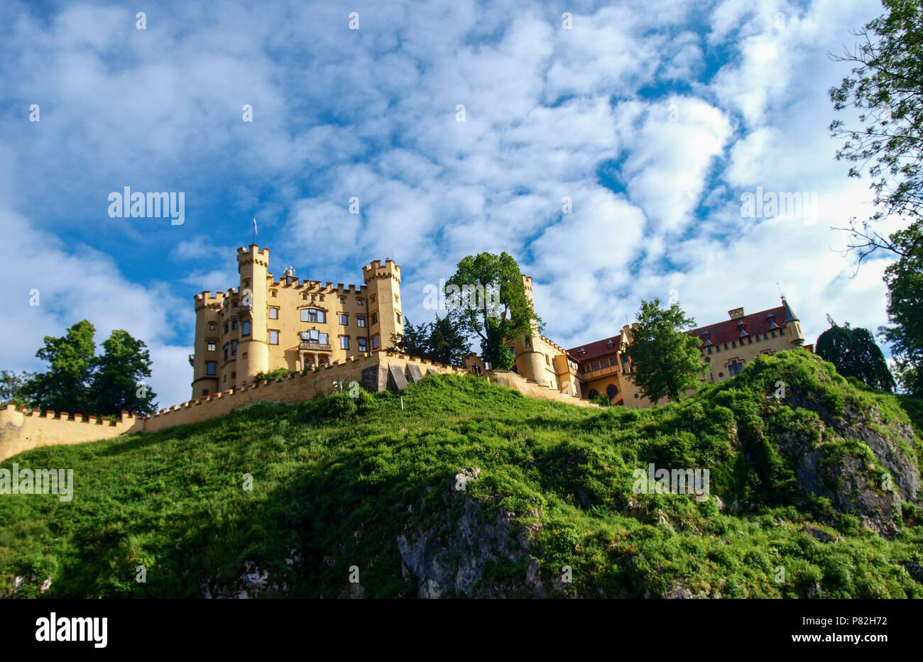 Fussen castle lake valley church europe germany austria Vienna Bavaria ...