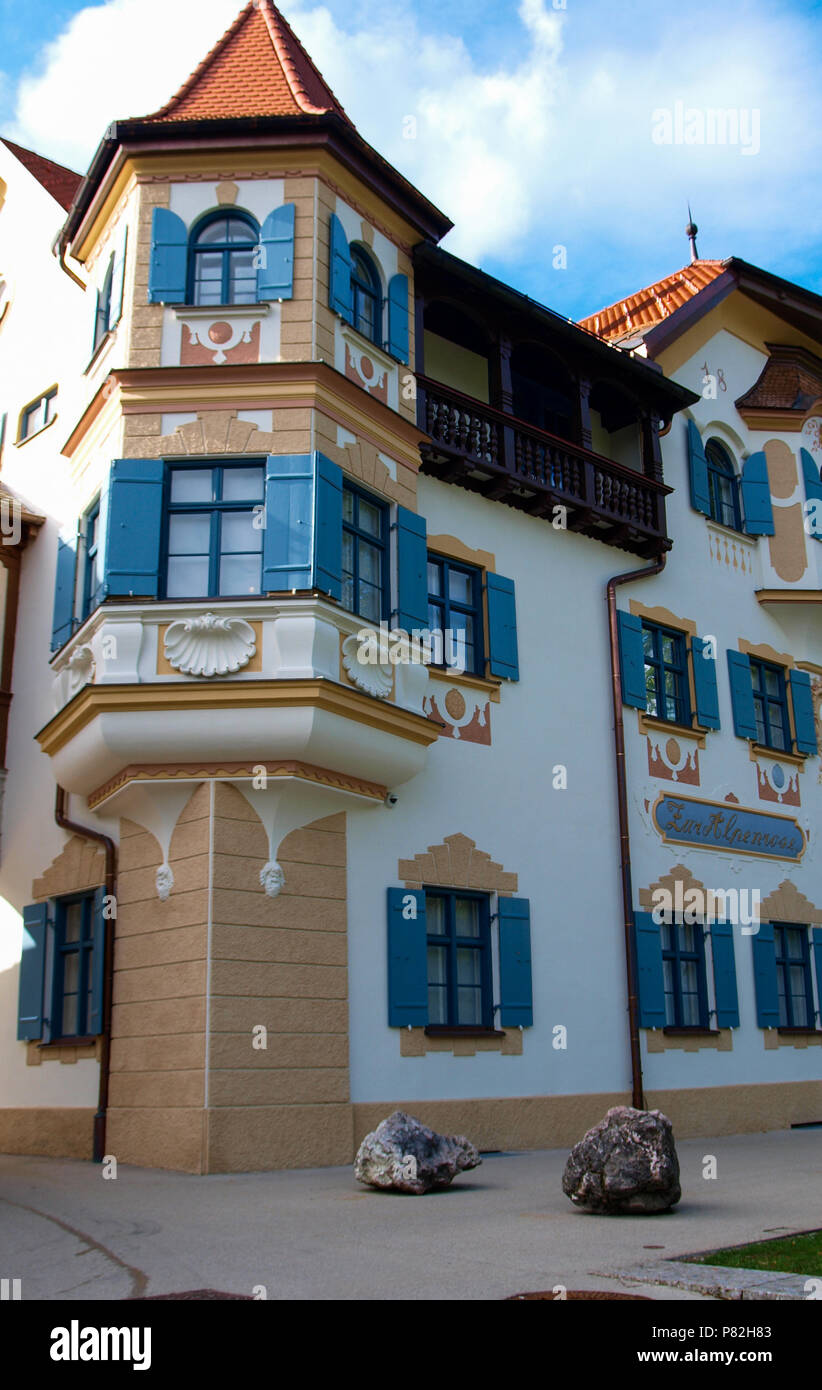 Fussen castle lake valley church europe germany austria Vienna Bavaria ...