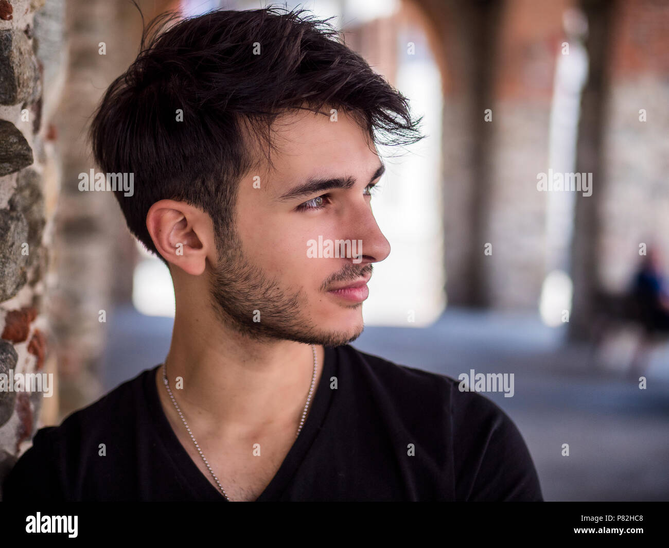 Male model standing pose outdoor hi-res stock photography and images ...