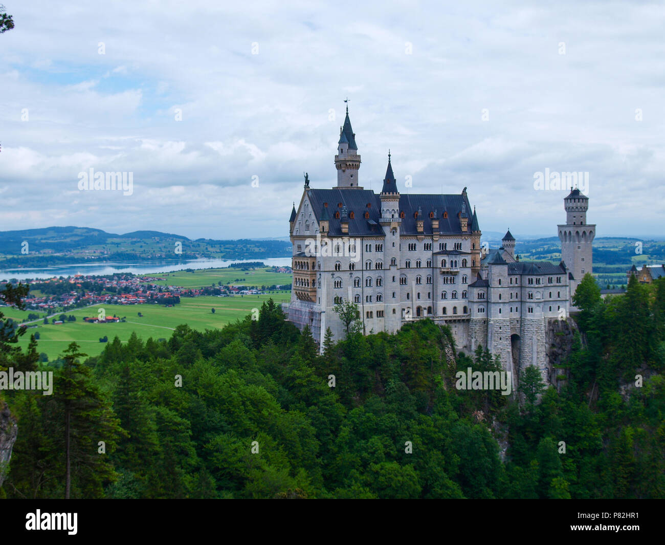 Fussen castle lake valley church europe germany austria Vienna Bavaria ...