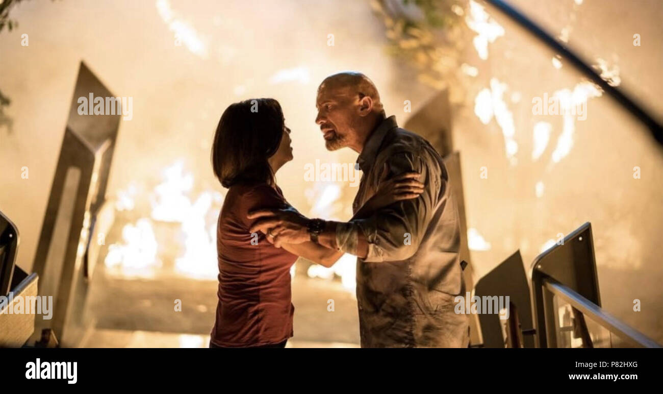 SKYSCRAPER 2018 Legendary Entertainment film with Neve Campbell and ...