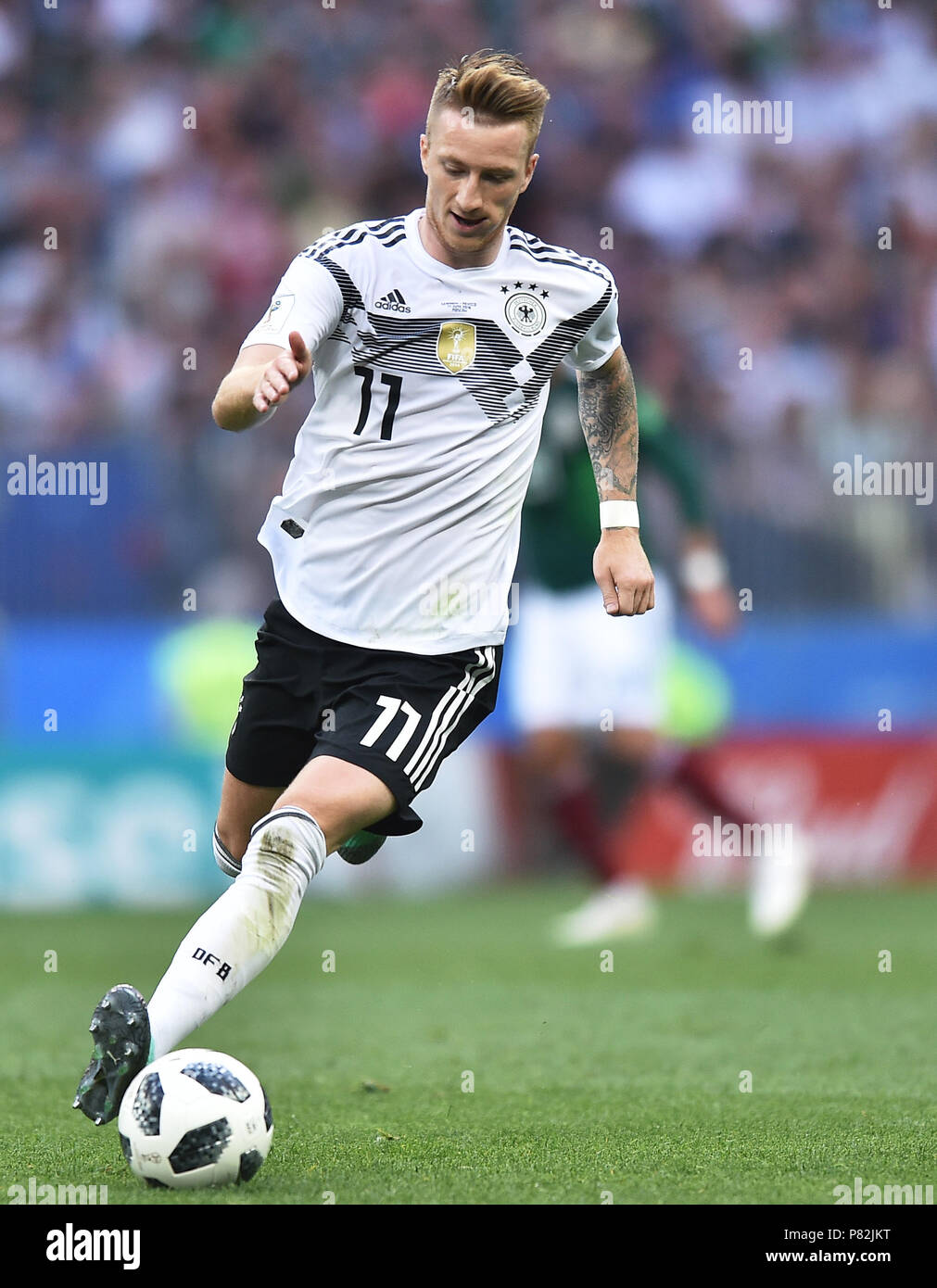MOSCOW, RUSSIA - JUNE 17: Marco Reus of Germany in action during the ...