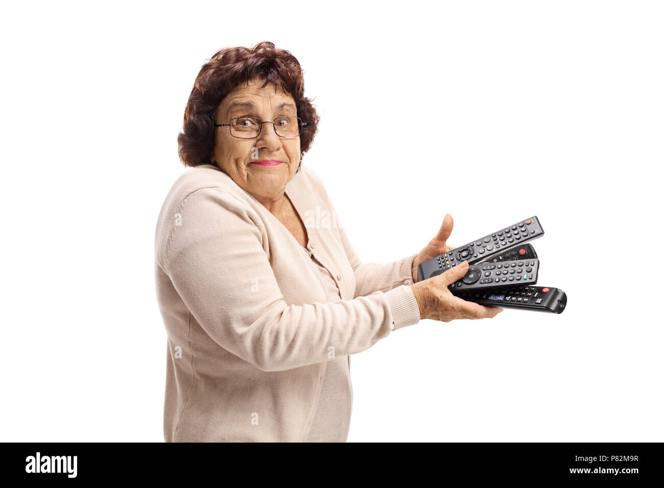 Old lady confused hi-res stock photography and images - Alamy