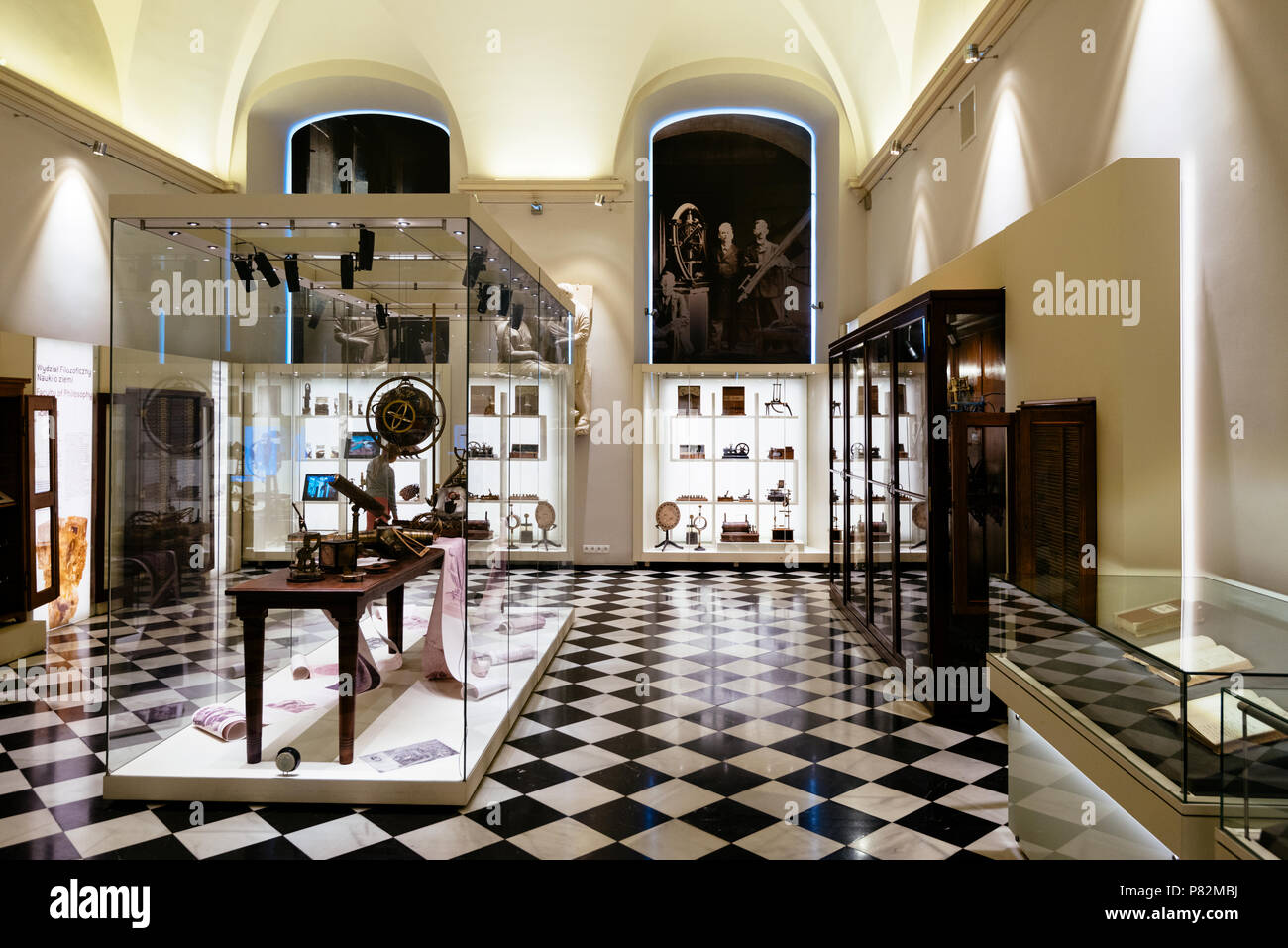 Wroclaw, Poland - Jun 26, 2018: Exhibition in Wroclaw University Museum ...