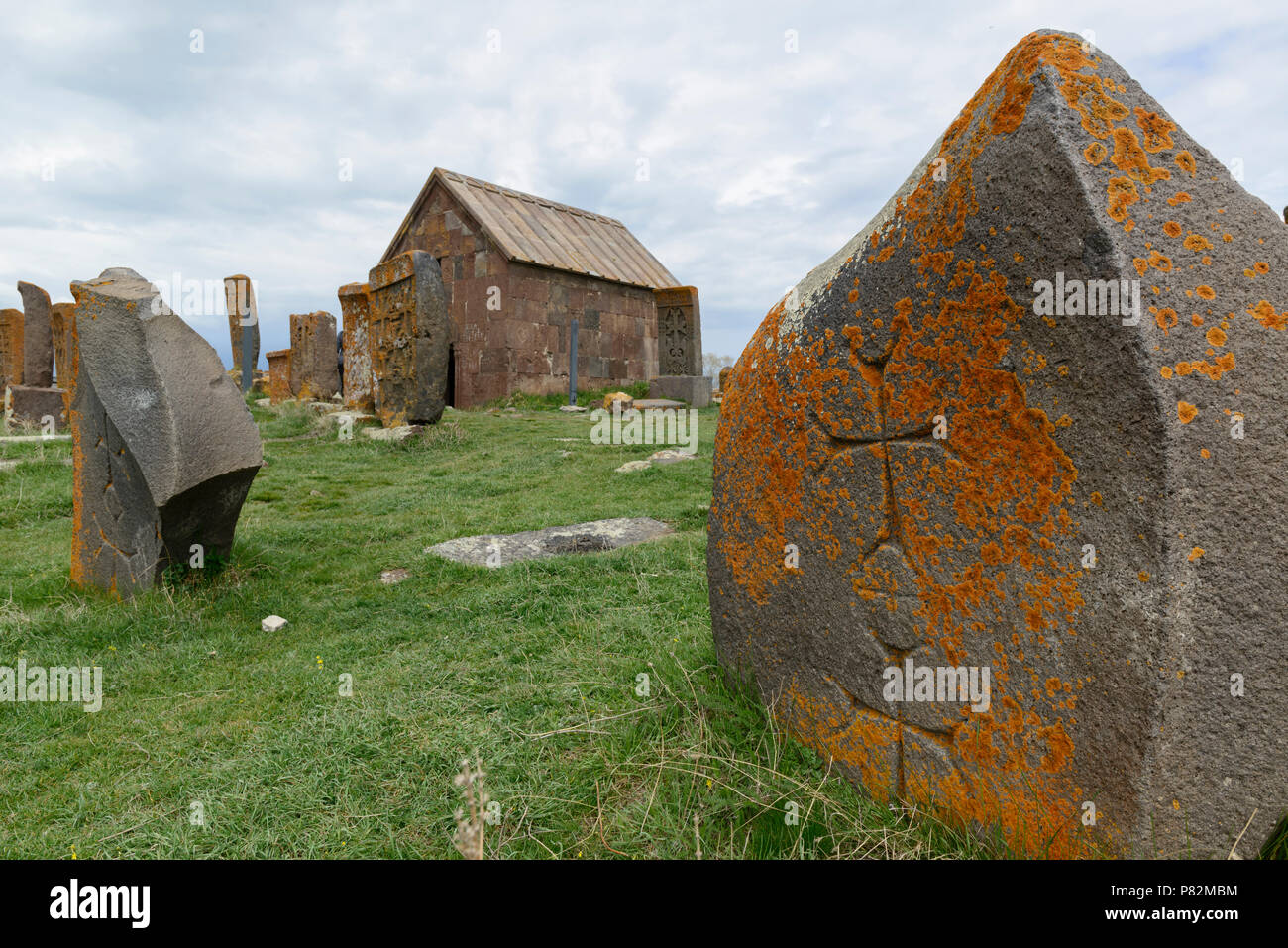 Armenia. The Noratus cemetery with many khachkars Stock Photo - Alamy