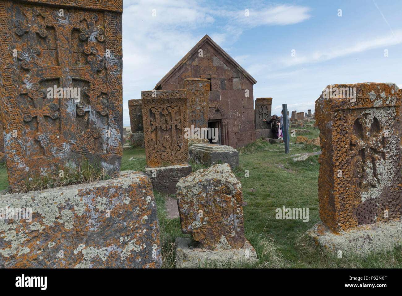 Armenia. The Noratus cemetery with many khachkars Stock Photo - Alamy