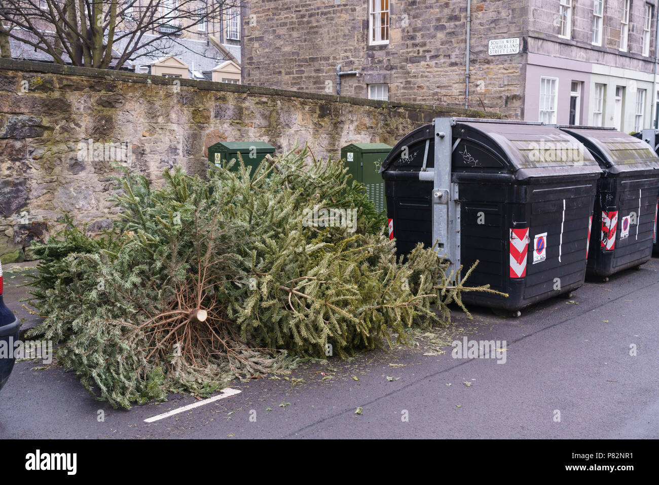 Edinburgh kerbside bin hi-res stock photography and images - Alamy