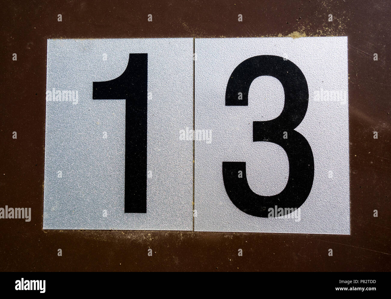 Number 13 graffiti hi-res stock photography and images - Alamy