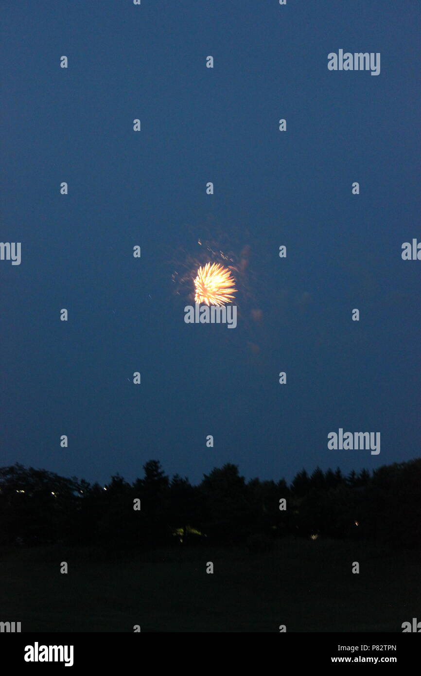 Fireworks display on the Fourth of July Stock Photo - Alamy