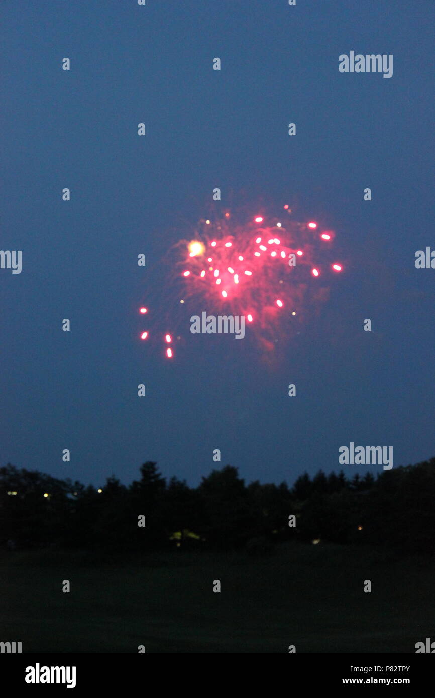 Fireworks display on the Fourth of July Stock Photo - Alamy