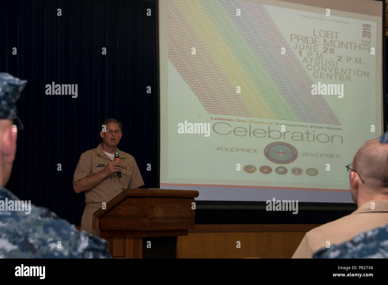 NAVAL AIR FACILITY ATSUGI, Japan (June 28, 2016) – Guest speaker Lt ...