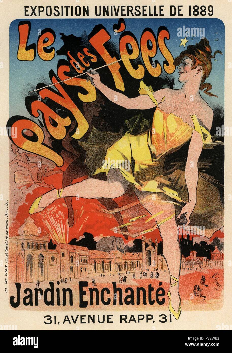 Le Pays des Fees (Poster). Museum: PRIVATE COLLECTION Stock Photo - Alamy