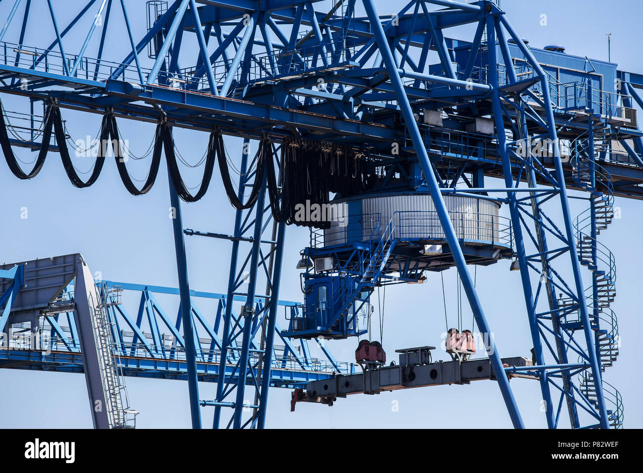 plain container terminal Stock Photo - Alamy