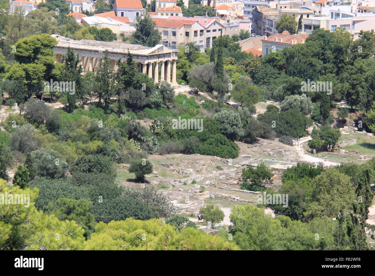View from the Acropolis (an ancient citadel located on a rocky outcrop ...