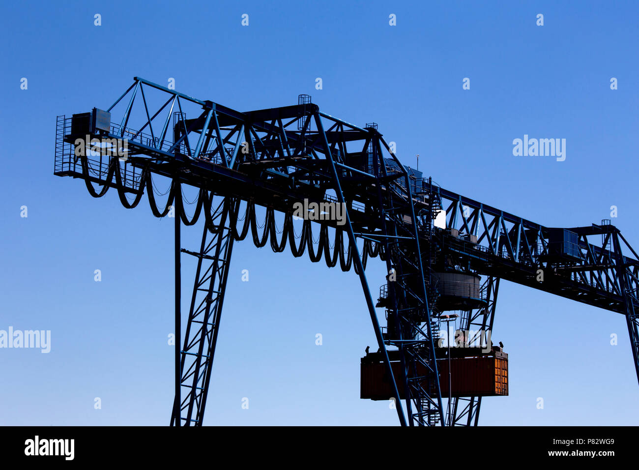 plain container terminal shadow Stock Photo - Alamy