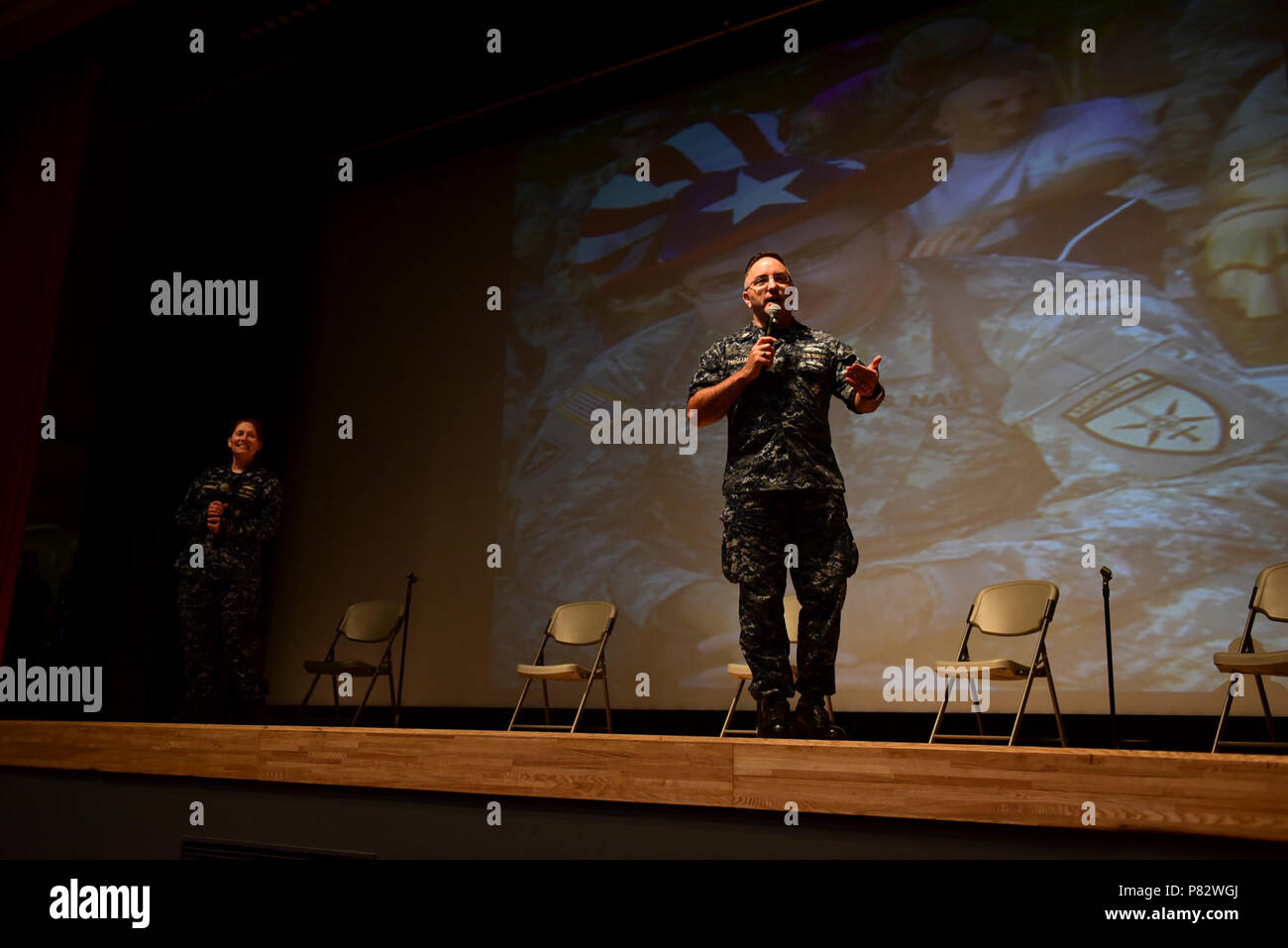 Us navy cryptologic warfare officer hi-res stock photography and images ...