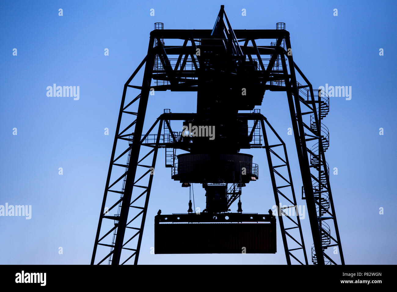 plain container terminal shadow Stock Photo - Alamy