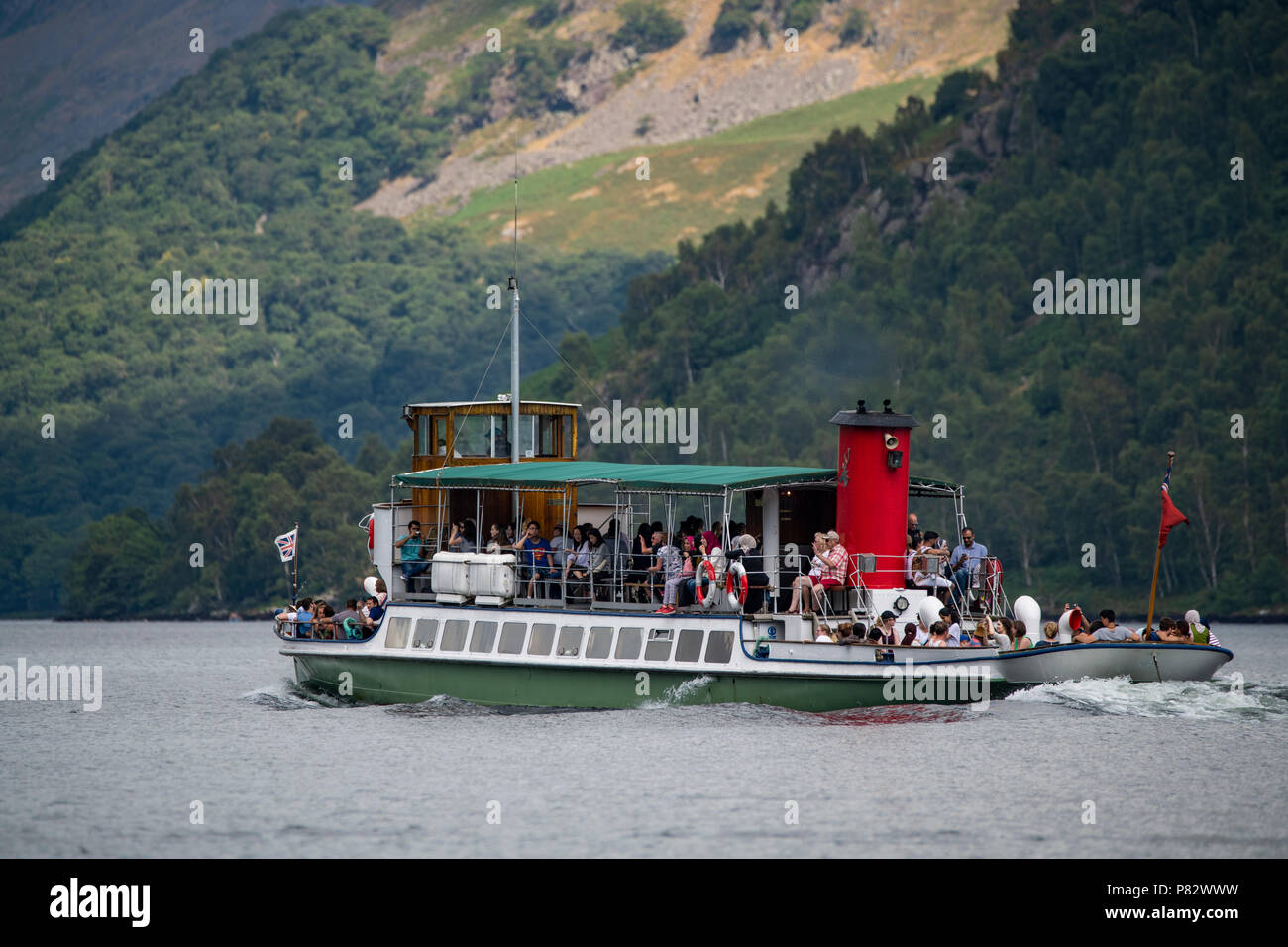 Ullswater Steam Ferry Stock Photo - Alamy