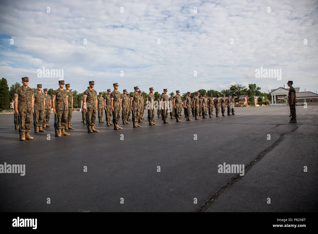 Candidates with India Company, Officer Candidate School (OCS), are ...