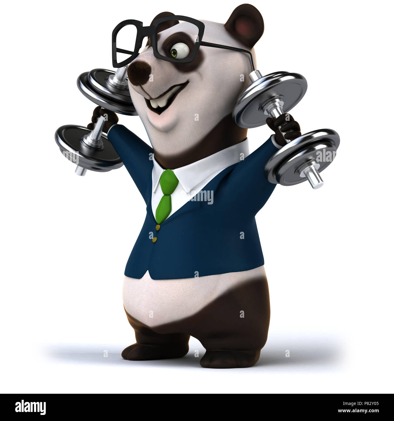 Panda gym illustration hi-res stock photography and images - Alamy