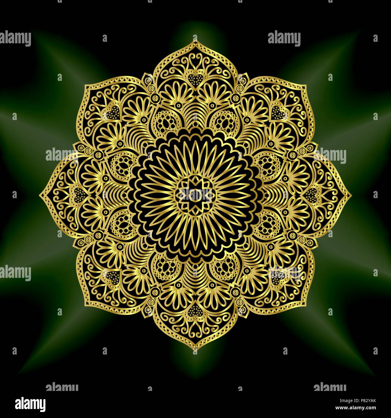 Indian Designs And Patterns Gold