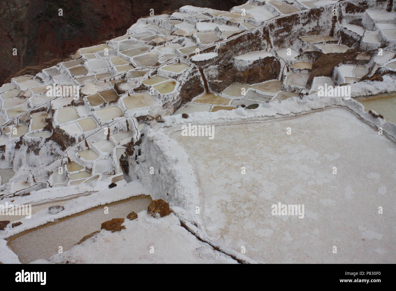 Salt flats in Maras, Peru Stock Photo - Alamy