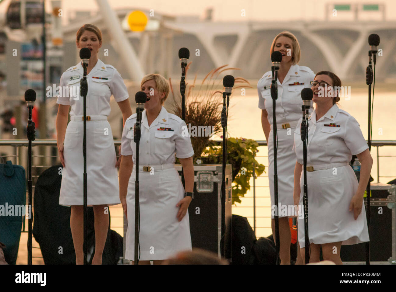NATIONAL HARBOR, Md. (Sept. 10, 2015) Members of the United States Navy ...